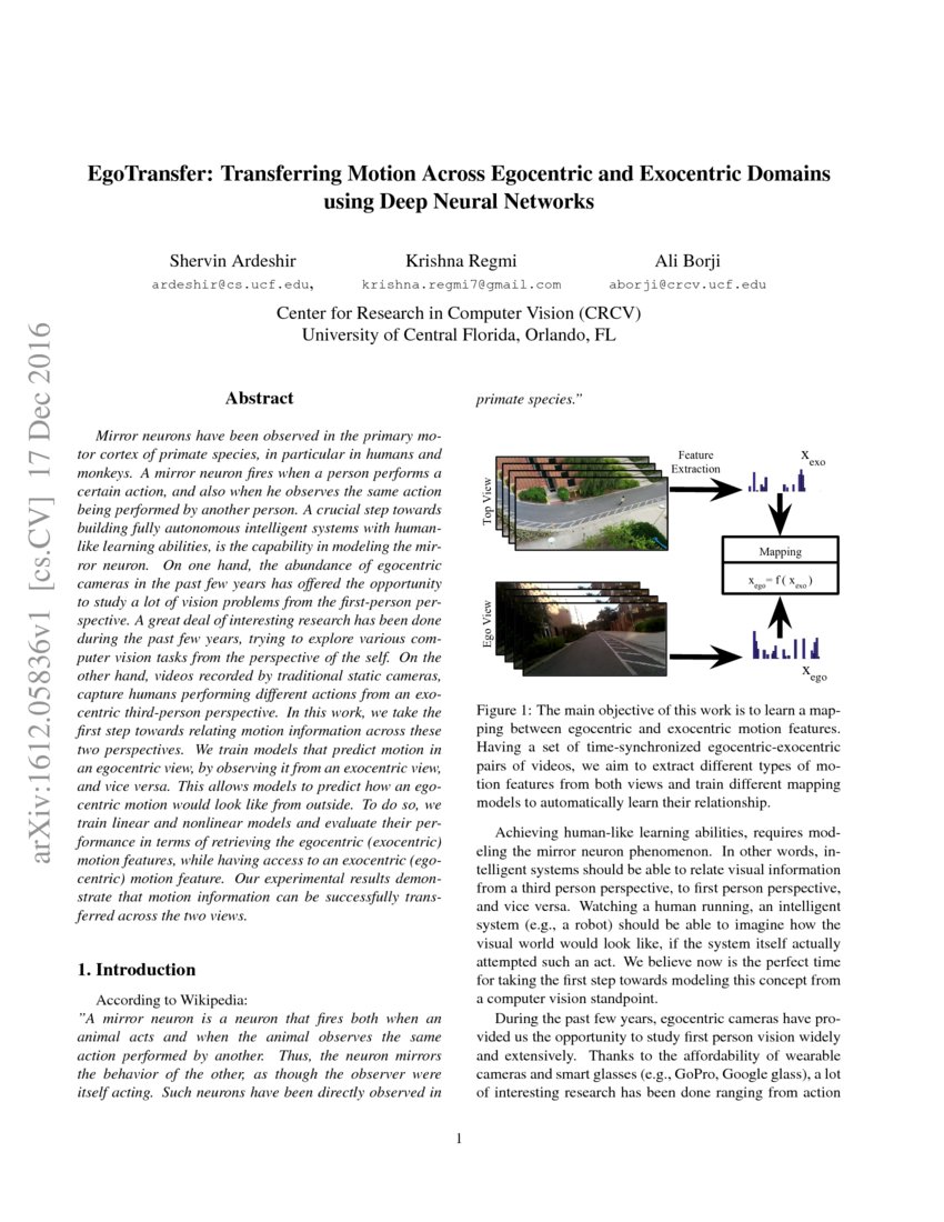 EgoTransfer: Transferring Motion Across Egocentric and Exocentric ...