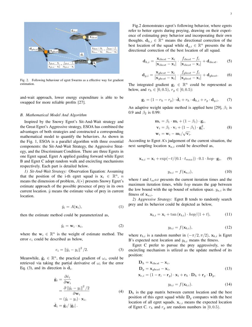 Egret Swarm Optimization Algorithm An Evolutionary Computation Approach For Model Free 