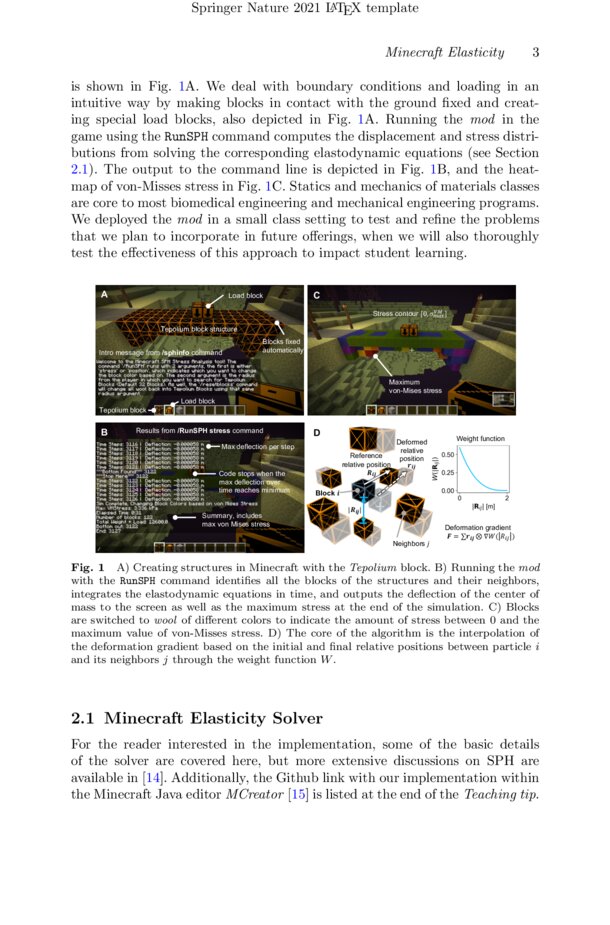 Elasticity Solver in Minecraft for Learning Mechanics of Materials by Gaming | DeepAI