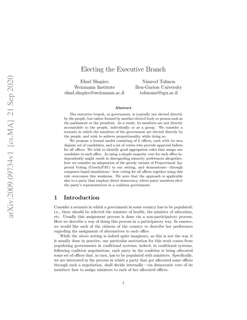 Electing The Executive Branch DeepAI electing-the-executive-branch-deepai