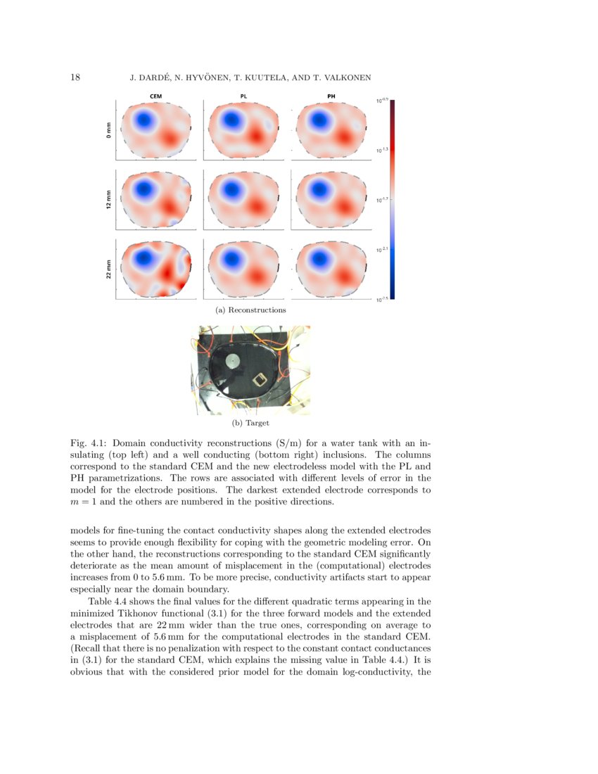 Electrodeless electrode model for electrical impedance tomography | DeepAI