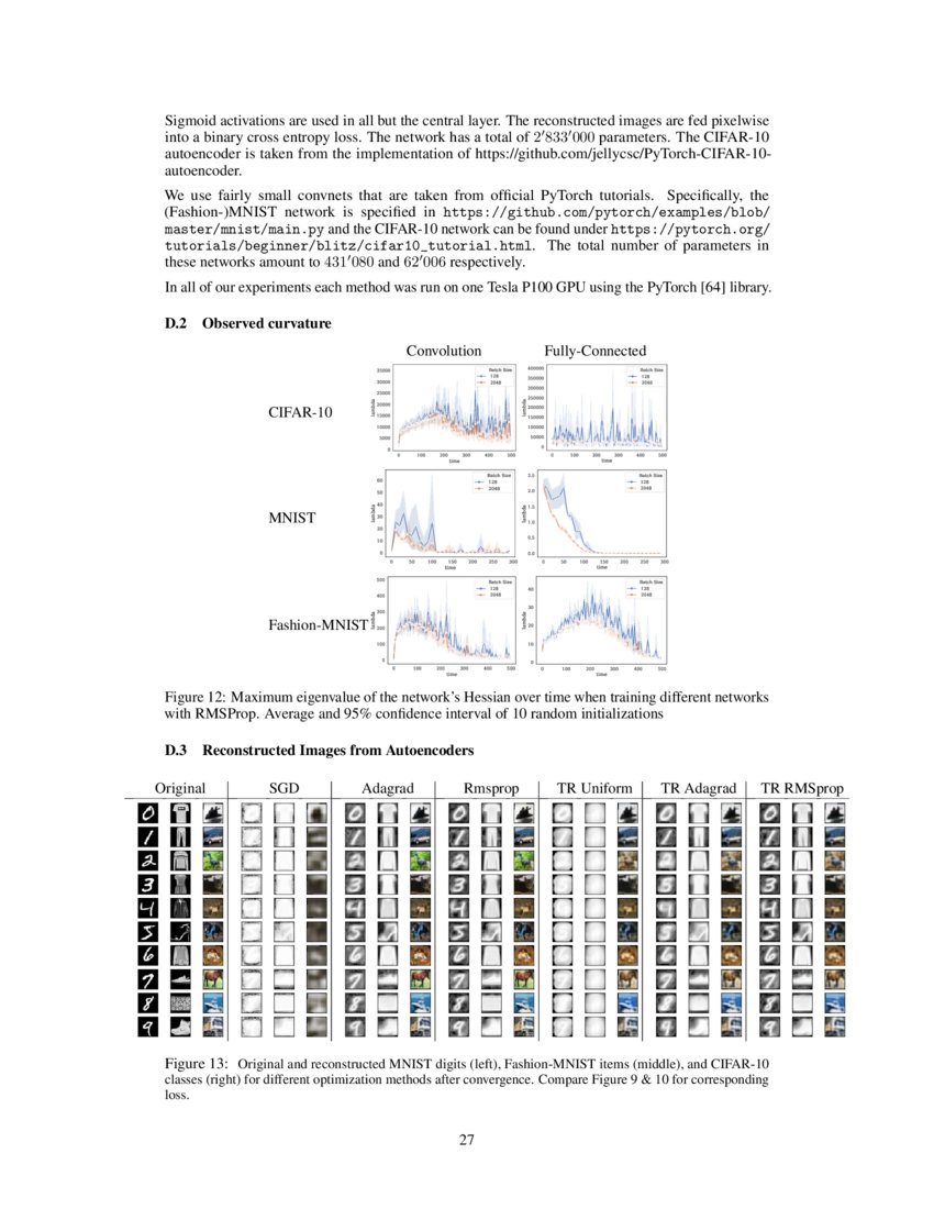 Ellipsoidal Trust Region Methods and the Marginal Value of Hessian Information for Neural ...