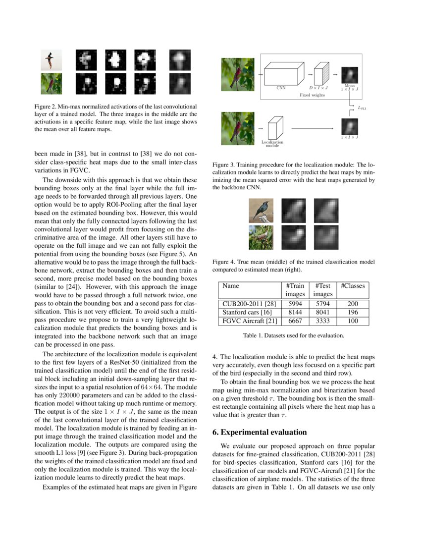 Elope Fine Grained Visual Classification With Efficient Localization
