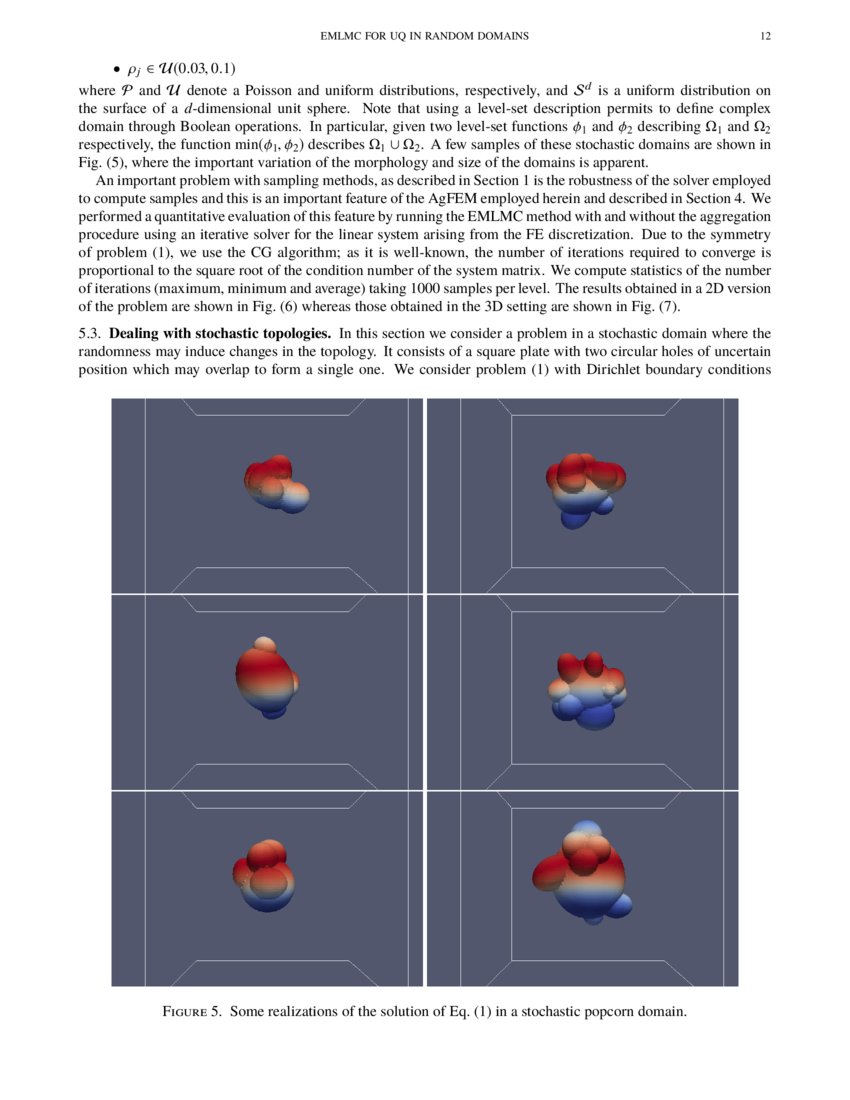 Embedded multilevel Monte Carlo for uncertainty quantification in random domains | DeepAI