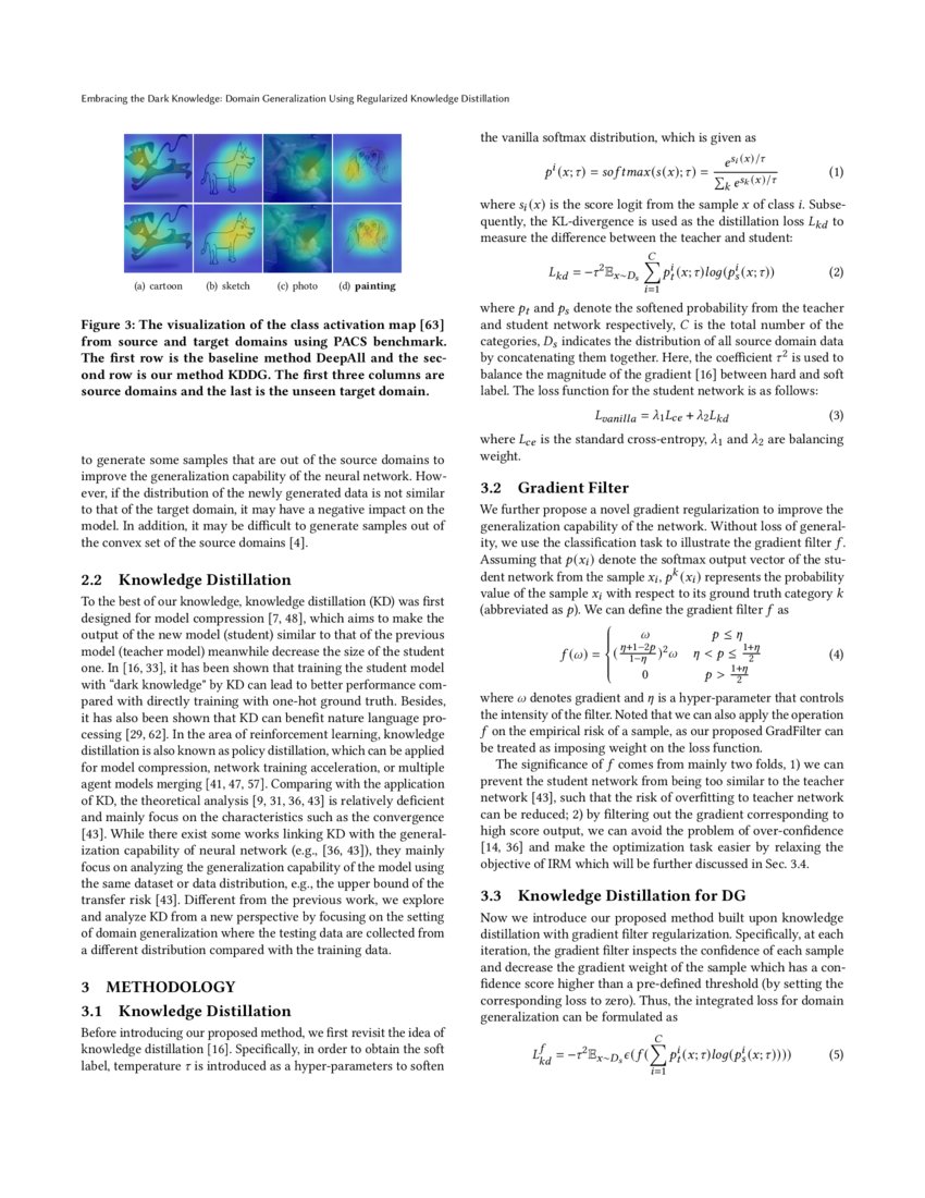 Embracing the Dark Knowledge: Domain Generalization Using Regularized Knowledge Distillation ...