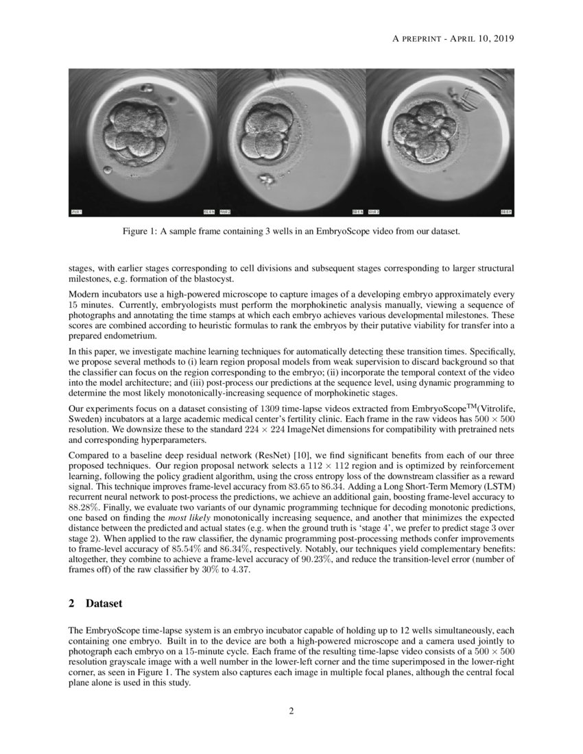 Embryo staging with weakly-supervised region selection and dynamically ... Embryo staging with weakly-supervised region selection and dynamically ...