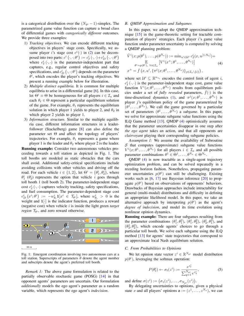 Emergent Coordination Through Game Induced Nonlinear Opinion Dynamics