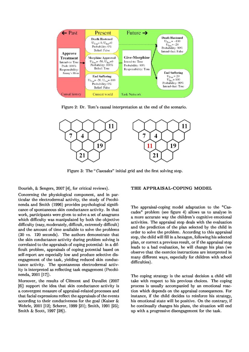 Emotion: Appraisal-coping model for the "Cascades" problem | DeepAI