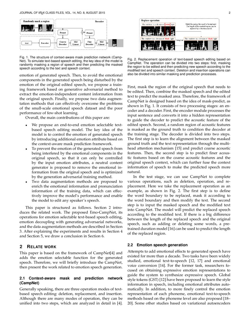 Emotion Selectable End-to-End Text-based Speech Editing | DeepAI