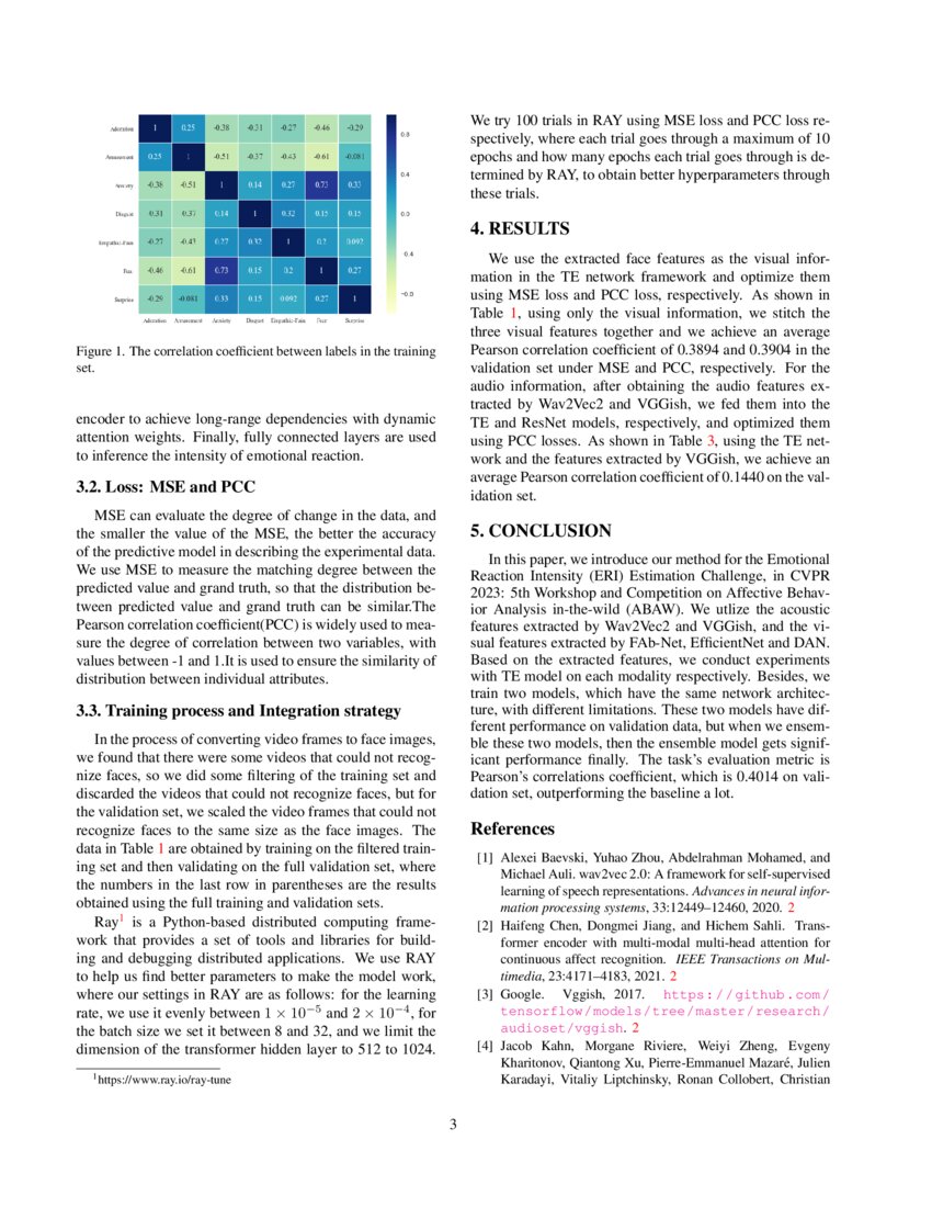 Emotional Reaction Intensity Estimation Based on Multimodal Data | DeepAI