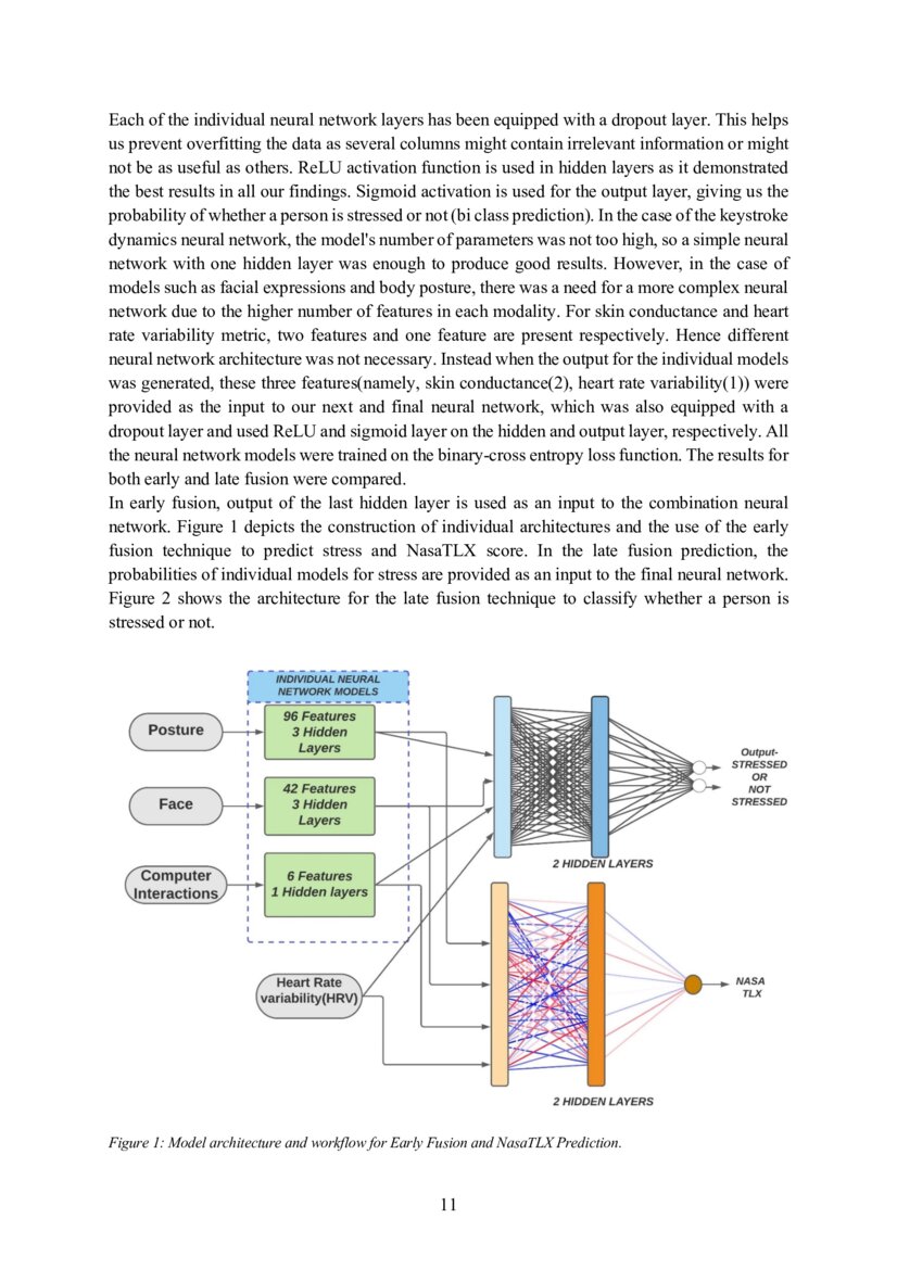 Employing Multimodal Machine Learning for Stress Detection | DeepAI