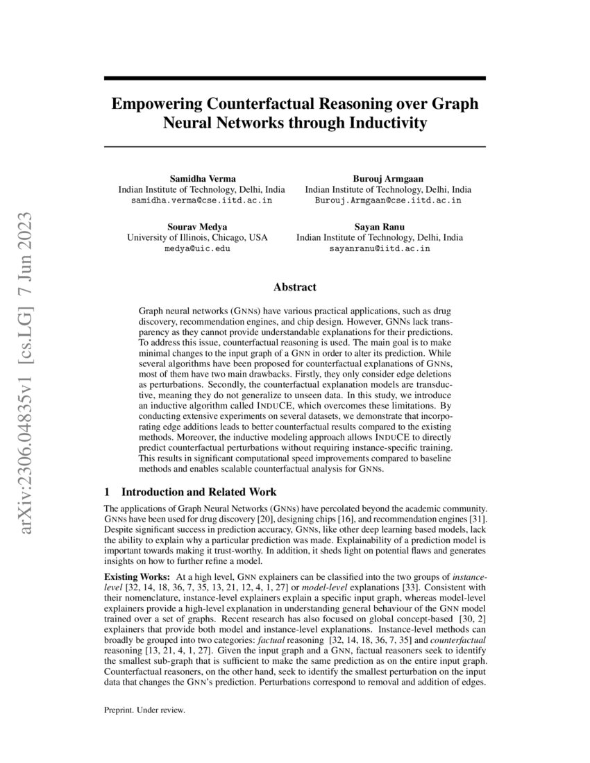 Empowering Counterfactual Reasoning over Graph Neural Networks through ... Empowering Counterfactual Reasoning over Graph Neural Networks through ...