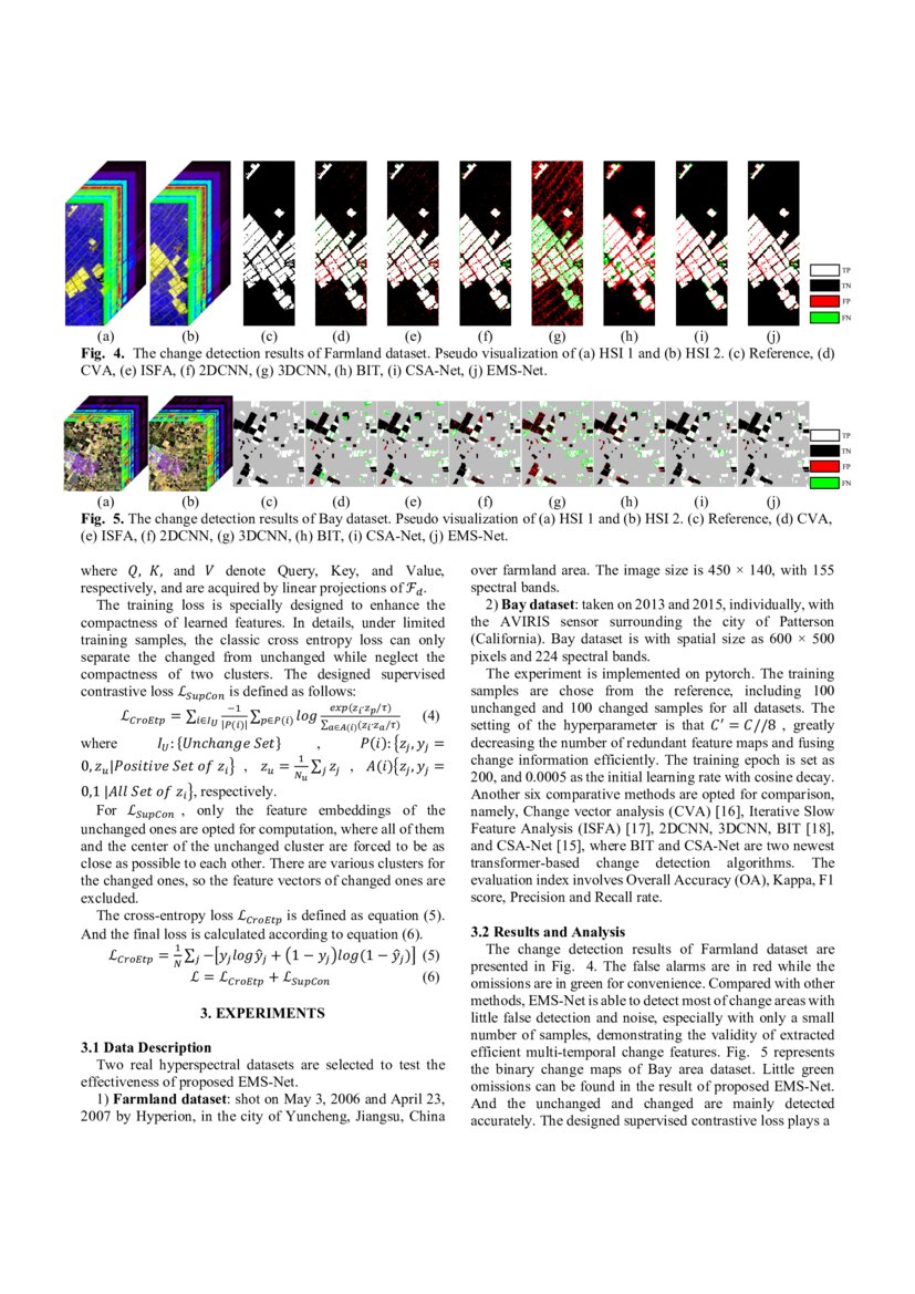EMS-Net: Efficient Multi-Temporal Self-Attention For Hyperspectral Change Detection | DeepAI