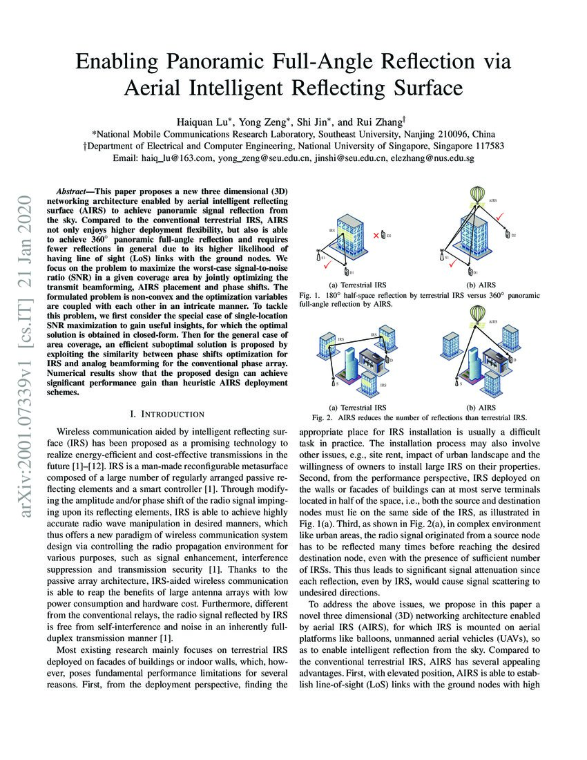 Enabling Panoramic Full-Angle Reflection via Aerial Intelligent Reflecting Surface | DeepAI