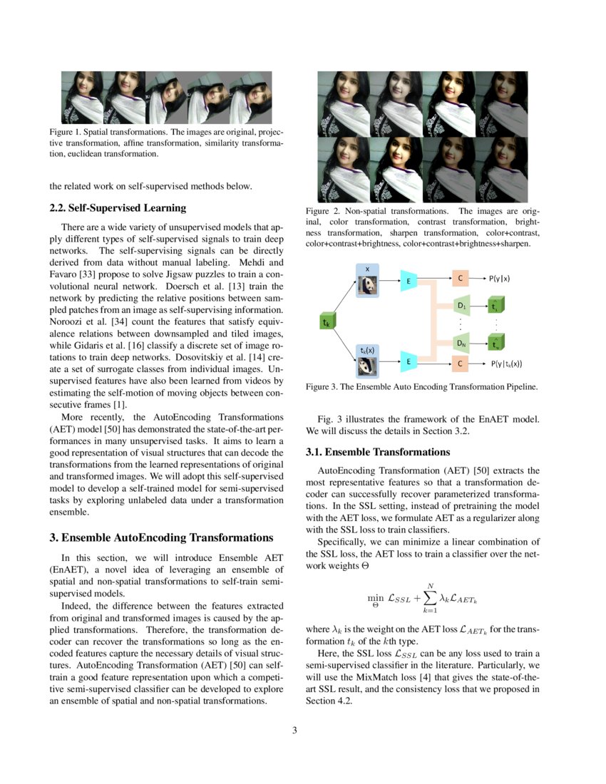 EnAET: Self-Trained Ensemble AutoEncoding Transformations for Semi-Supervised Learning | DeepAI
