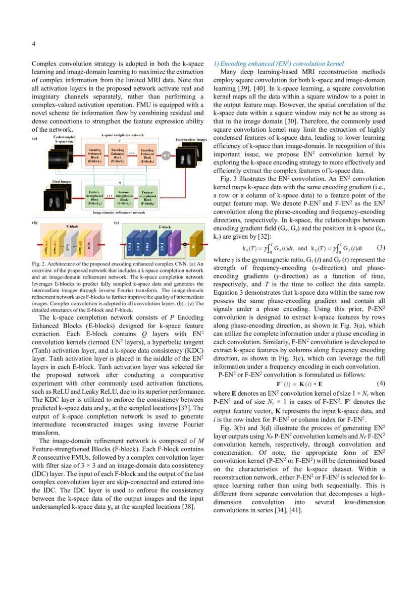 Encoding Enhanced Complex CNN for Accurate and Highly Accelerated MRI ...
