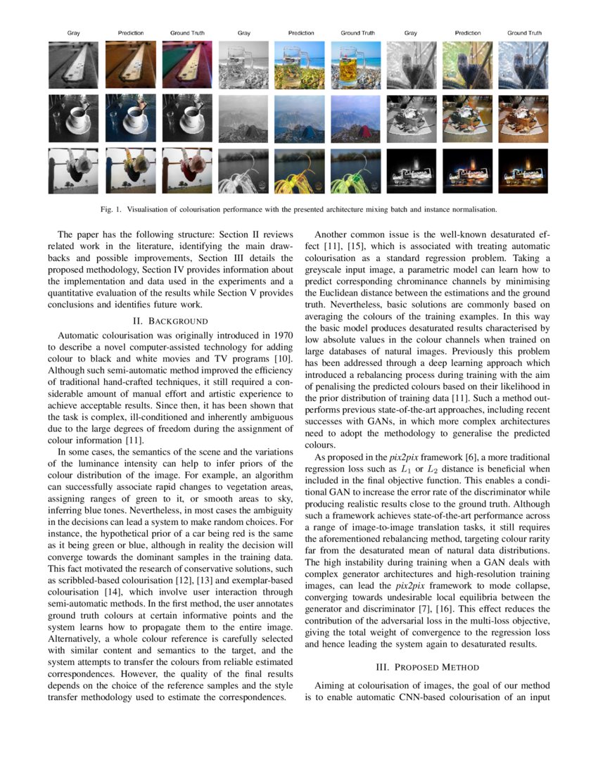 End-to-End Conditional GAN-based Architectures for Image Colourisation ...