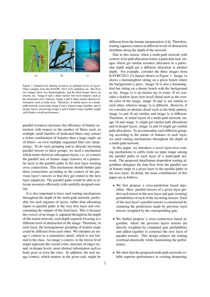 End To End Data Dependent Routing In Multi Path Neural Networks Deepai 