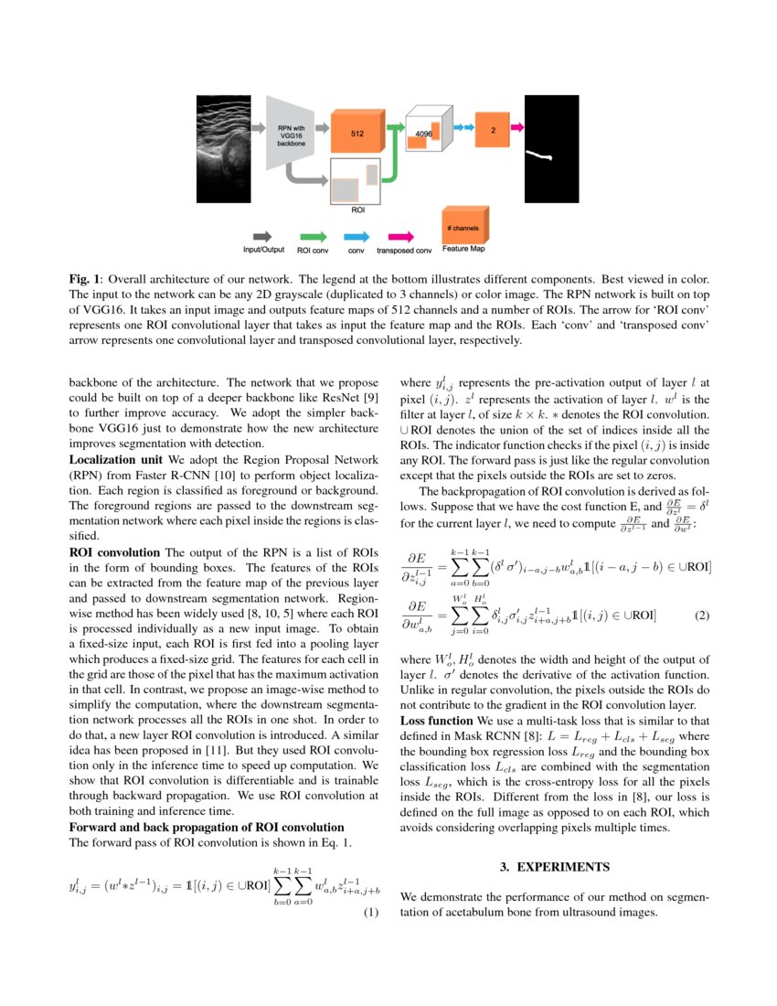End To End Detection Segmentation Network With Roi Convolution Deepai