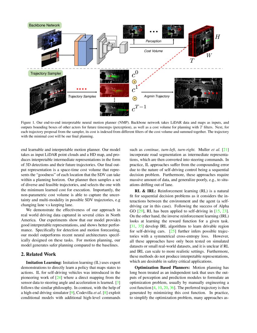 End-to-end Interpretable Neural Motion Planner | DeepAI
