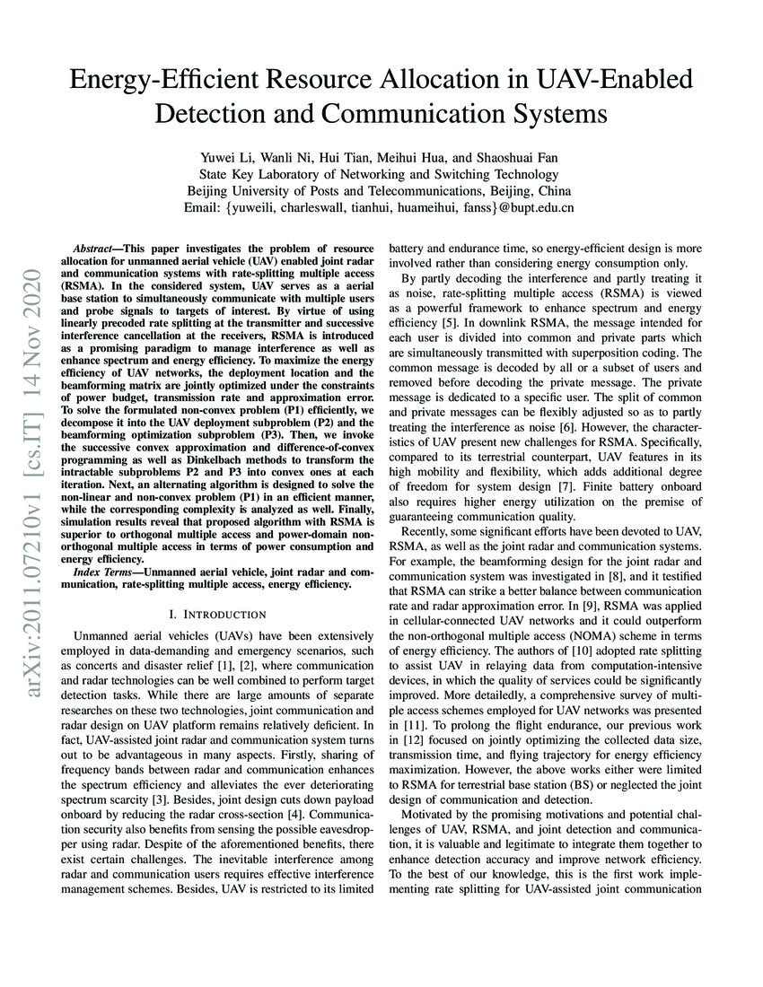 Energy Efficient Resource Allocation In Uav Enabled Detection And