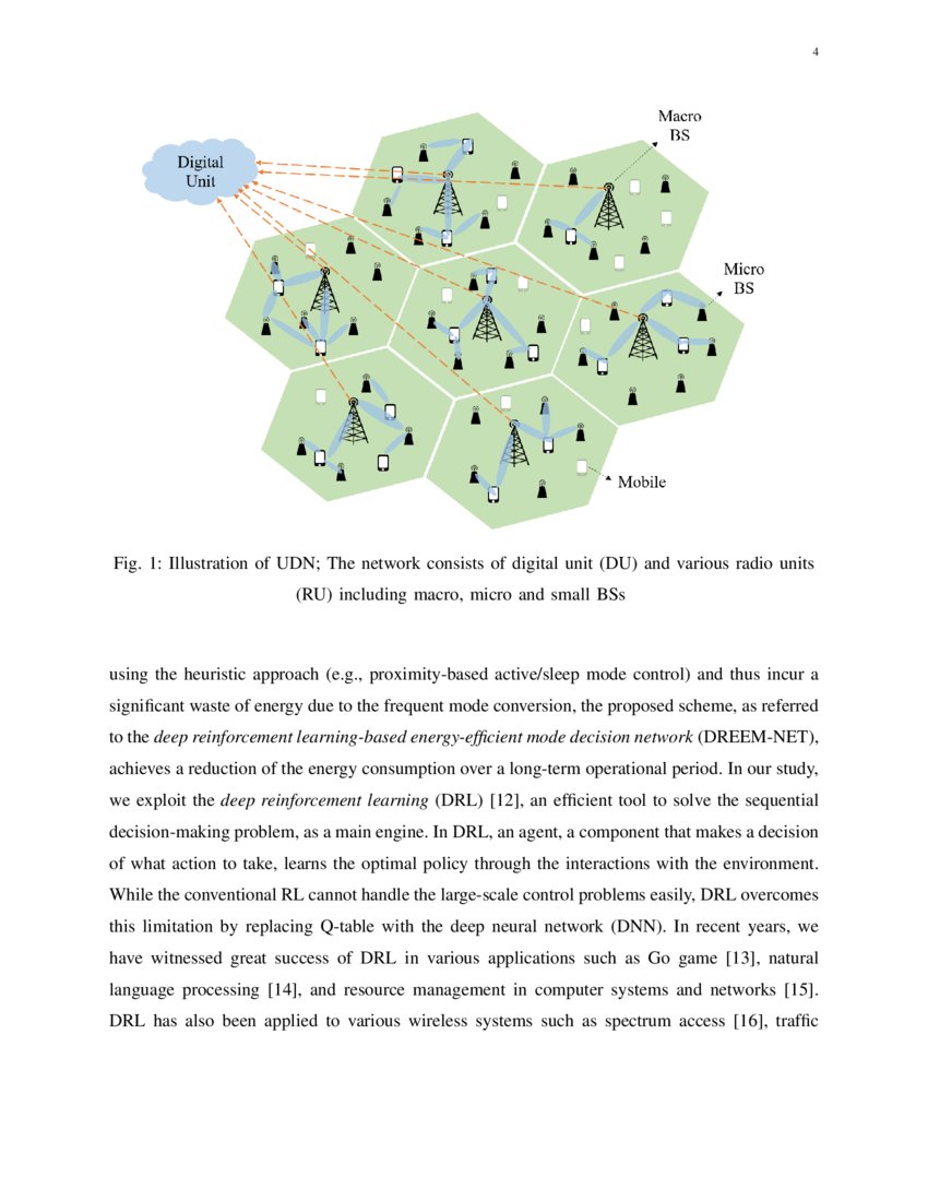 Energy-Efficient Ultra-Dense Network with Deep Reinforcement Learning | DeepAI