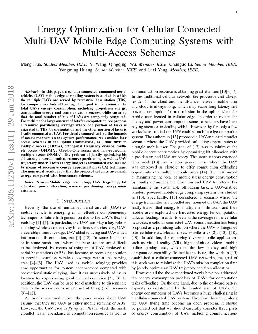 Energy Optimization For Cellular Connected Multi Uav Mobile Edge