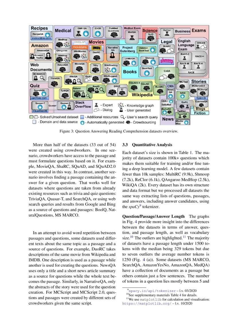 English Machine Reading Comprehension Datasets: A Survey | DeepAI