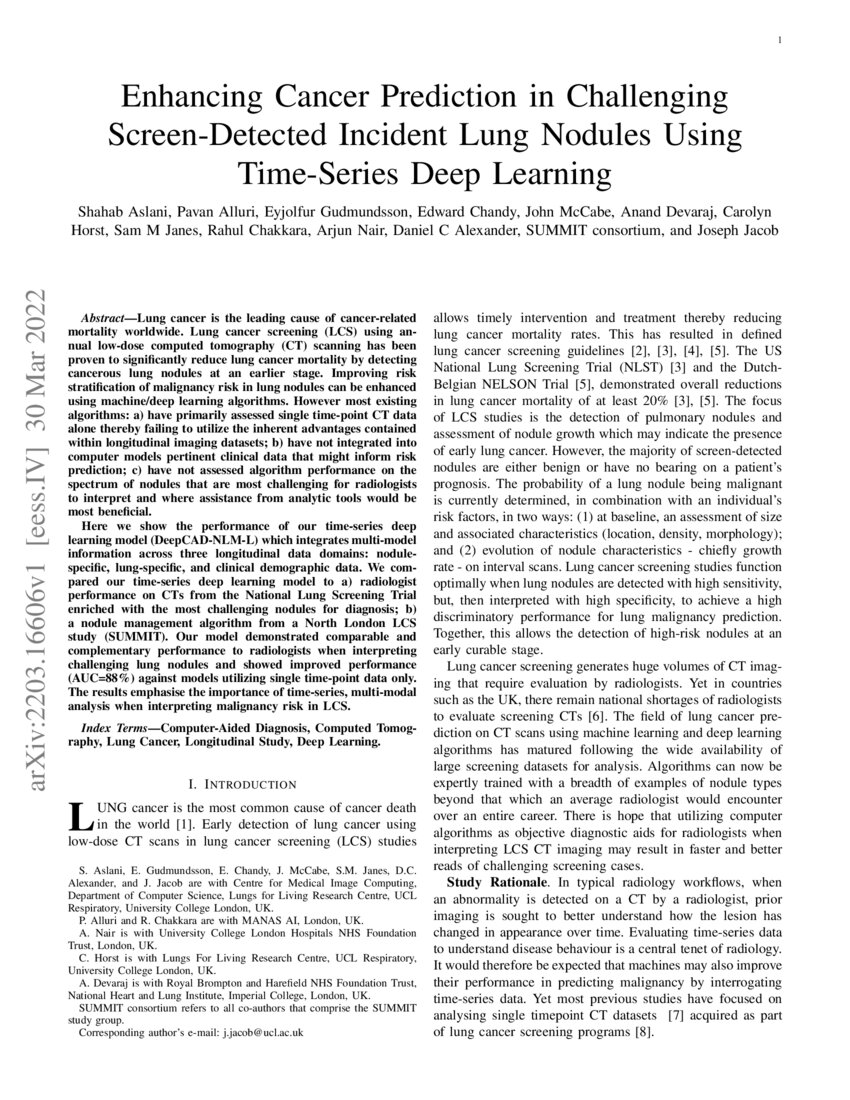 Enhancing Cancer Prediction in Challenging Screen-Detected Incident ...