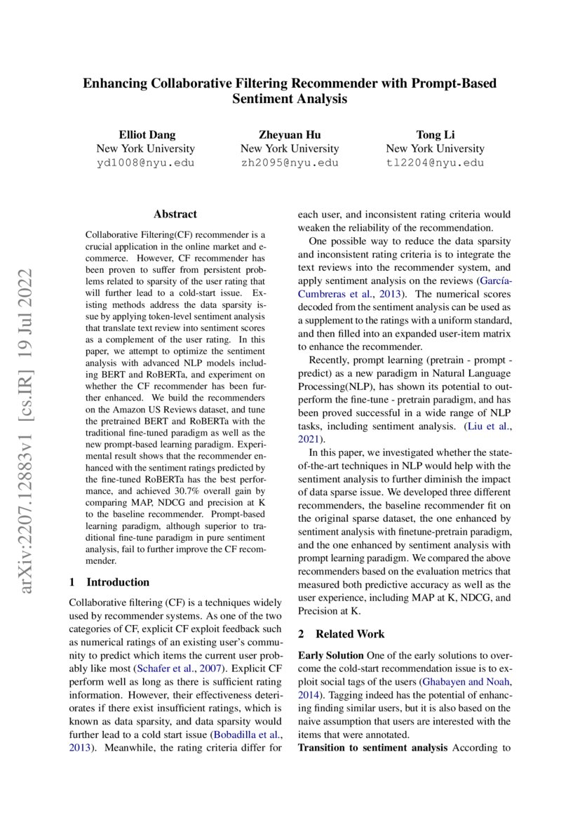 Enhancing Collaborative Filtering Recommender with Prompt-Based ... Enhancing Collaborative Filtering Recommender with Prompt-Based ...