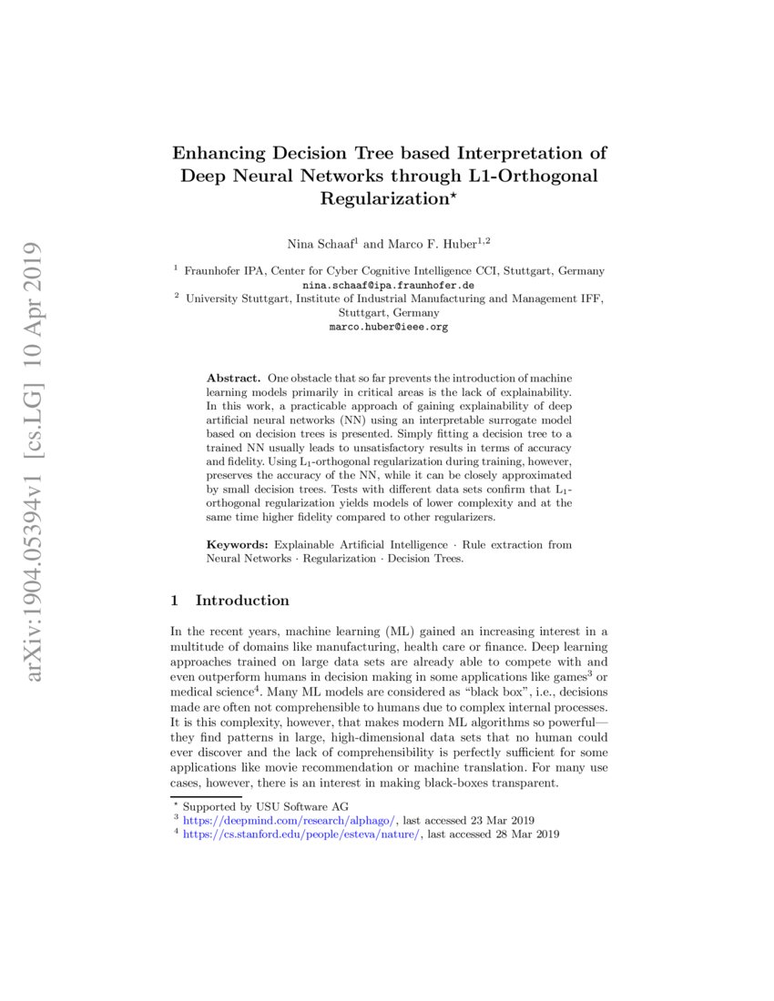 Enhancing Decision Tree based Interpretation of Deep Neural Networks ...