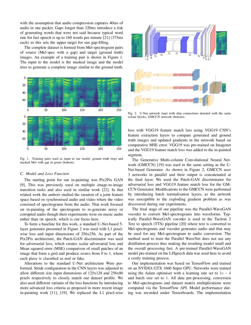 Enhancing Gappy Speech Audio Signals with Generative Adversarial Networks | DeepAI