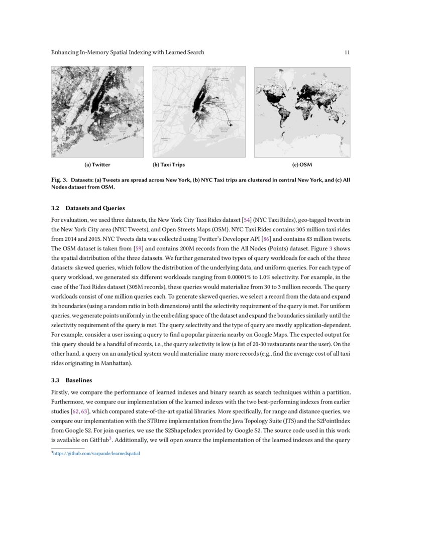 Enhancing In Memory Spatial Indexing With Learned Search Deepai