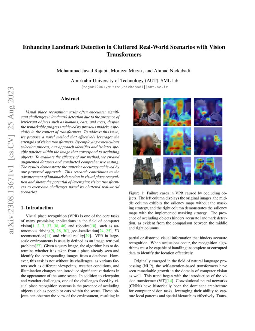 Enhancing Landmark Detection in Cluttered Real-World Scenarios with ...
