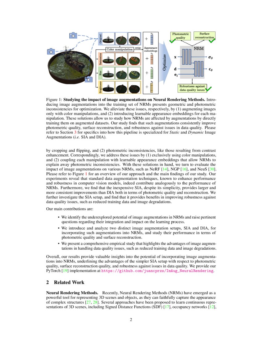 Enhancing Neural Rendering Methods With Image Augmentations Deepai