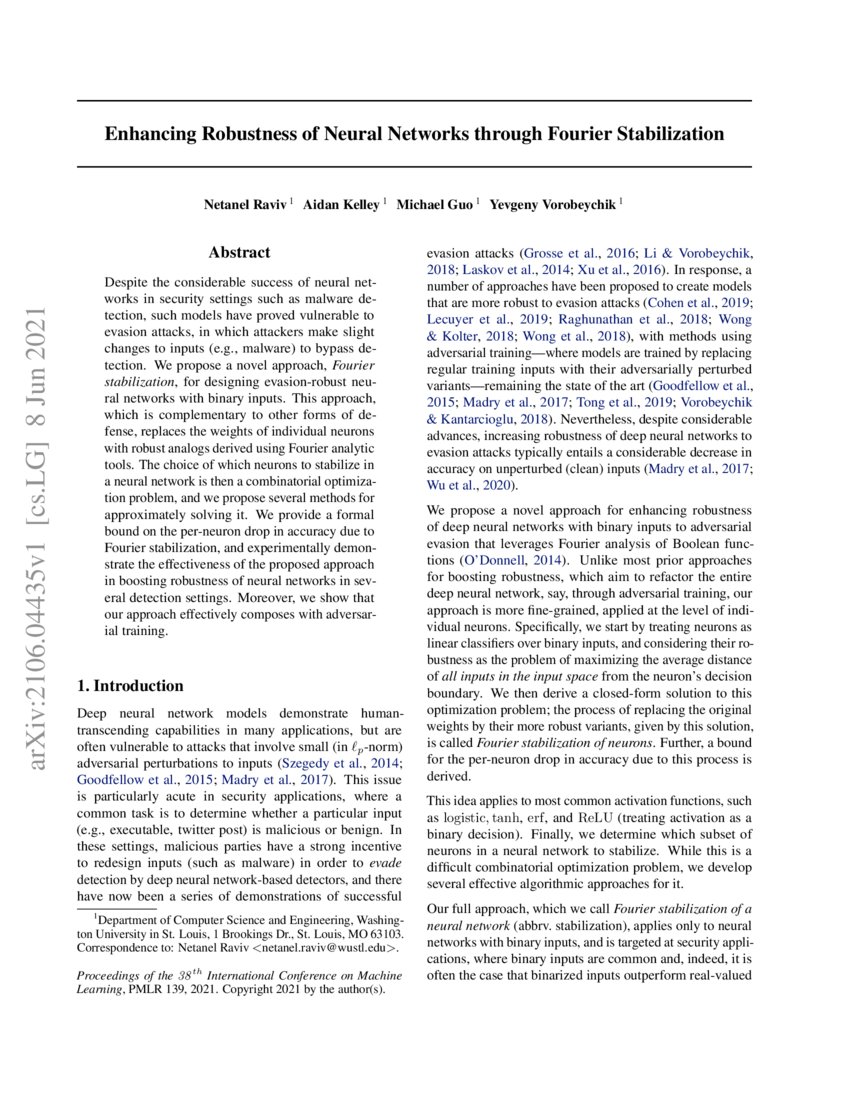 Enhancing Robustness of Neural Networks through Fourier Stabilization | DeepAI