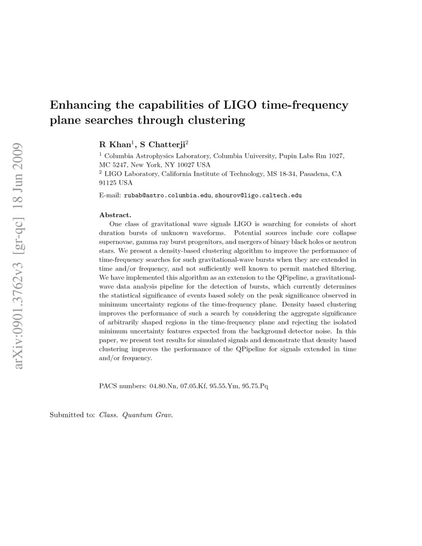Enhancing the capabilities of LIGO time-frequency plane searches ...