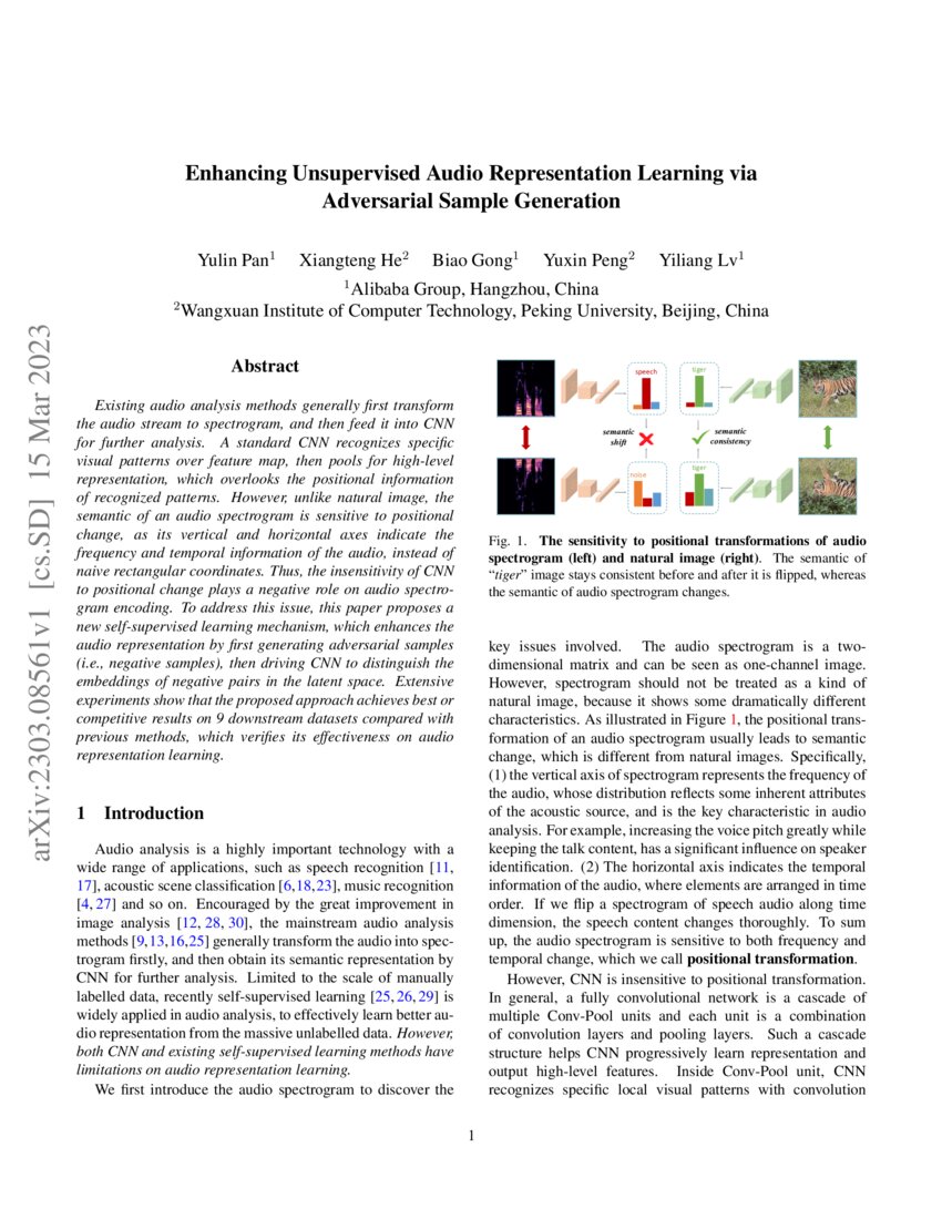 Enhancing Unsupervised Audio Representation Learning via Adversarial Sample Generation | DeepAI