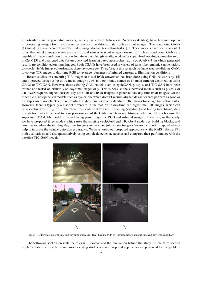 Enhancing vehicle detection accuracy in thermal infrared images using multiple GANs | DeepAI