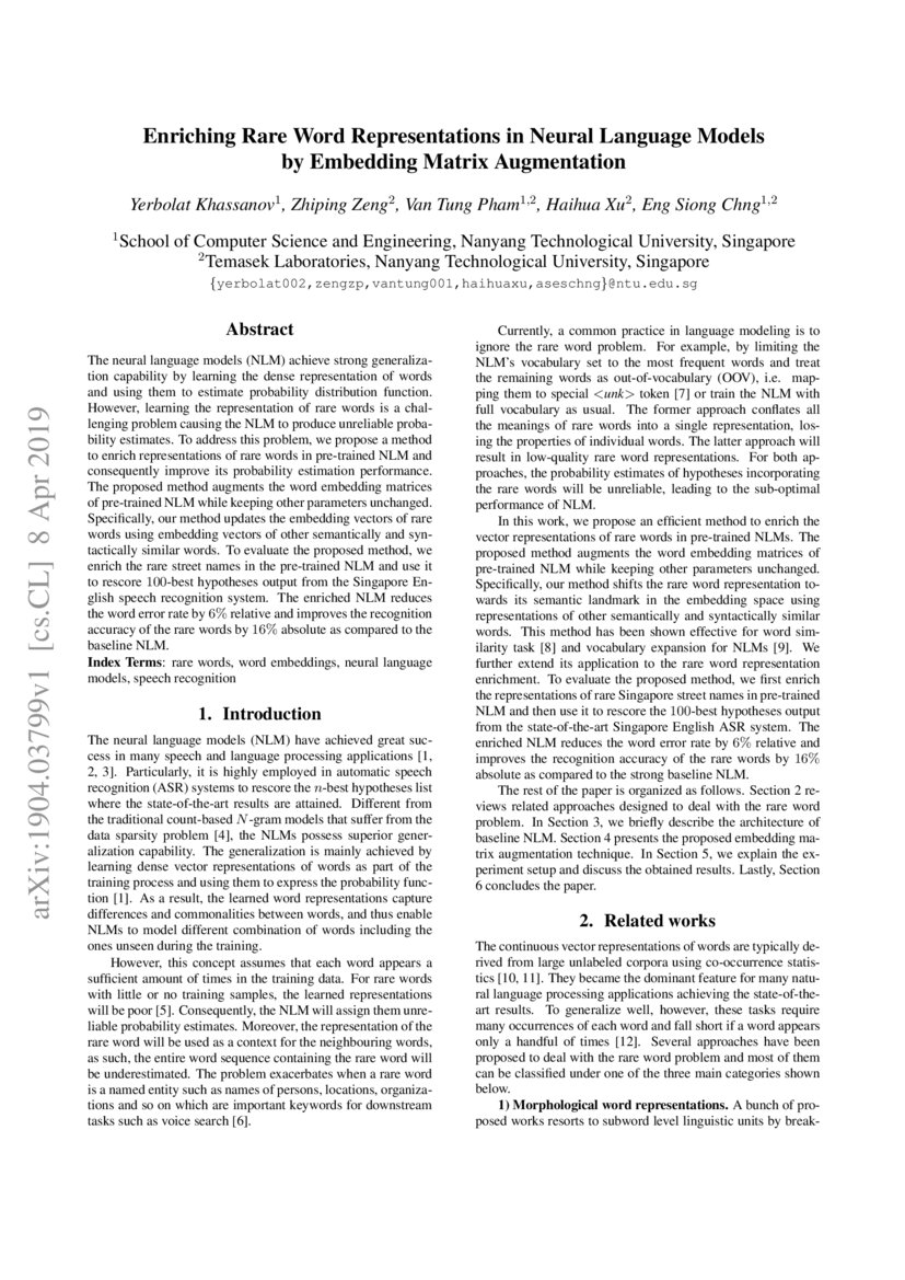 Enriching Rare Word Representations in Neural Language Models by ...