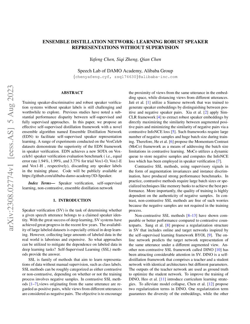 Self Distillation Network With Ensemble Prototypes Learning Robust