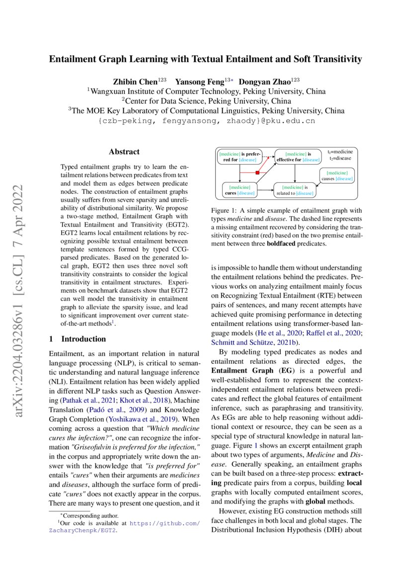 Entailment Graph Learning With Textual Entailment And Soft Transitivity Deepai