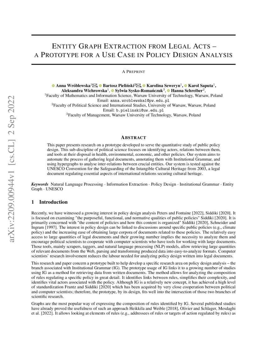 Entity Graph Extraction from Legal Acts – a Prototype for a Use Case in ...