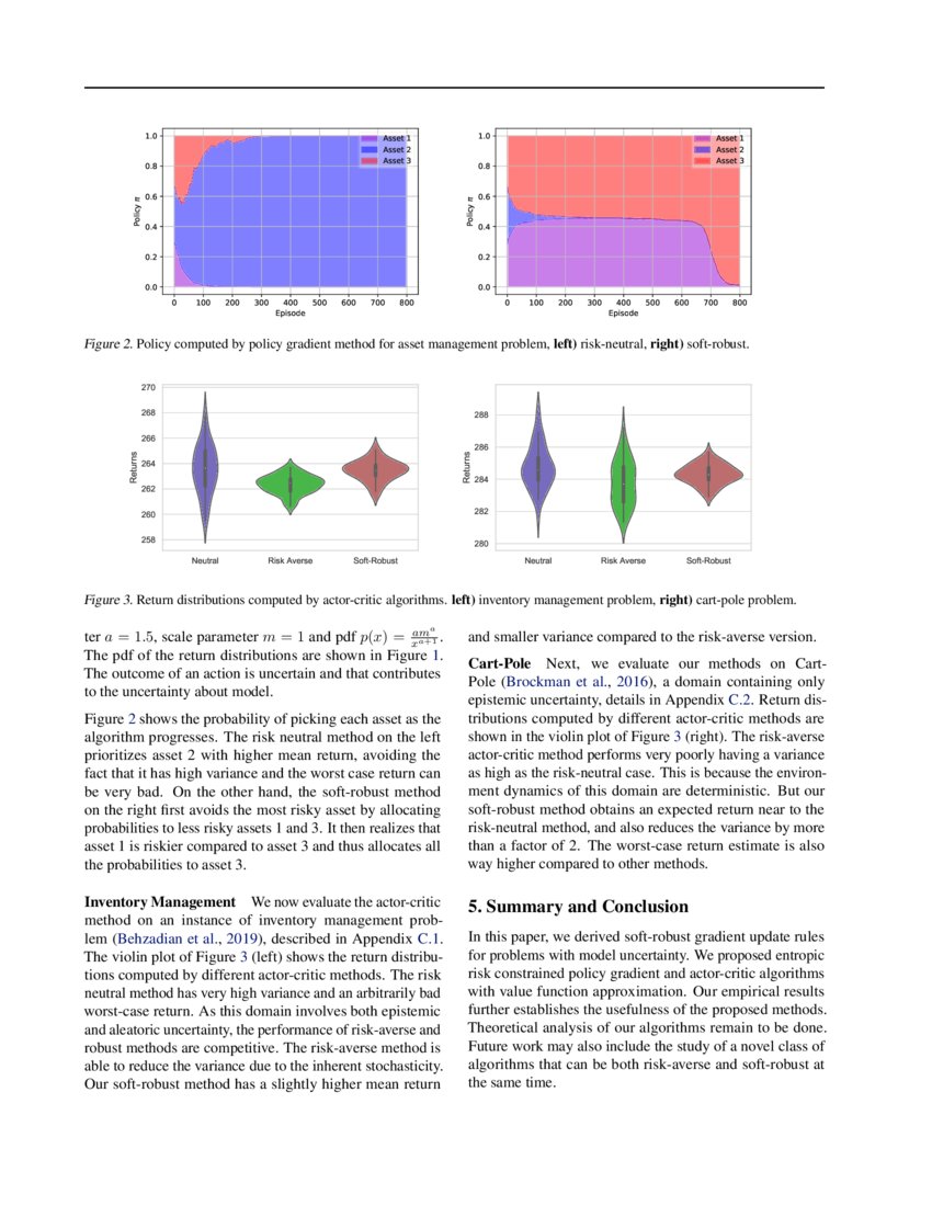 Entropic Risk Constrained Soft-Robust Policy Optimization | DeepAI Entropic Risk Constrained Soft-Robust Policy Optimization | DeepAI
