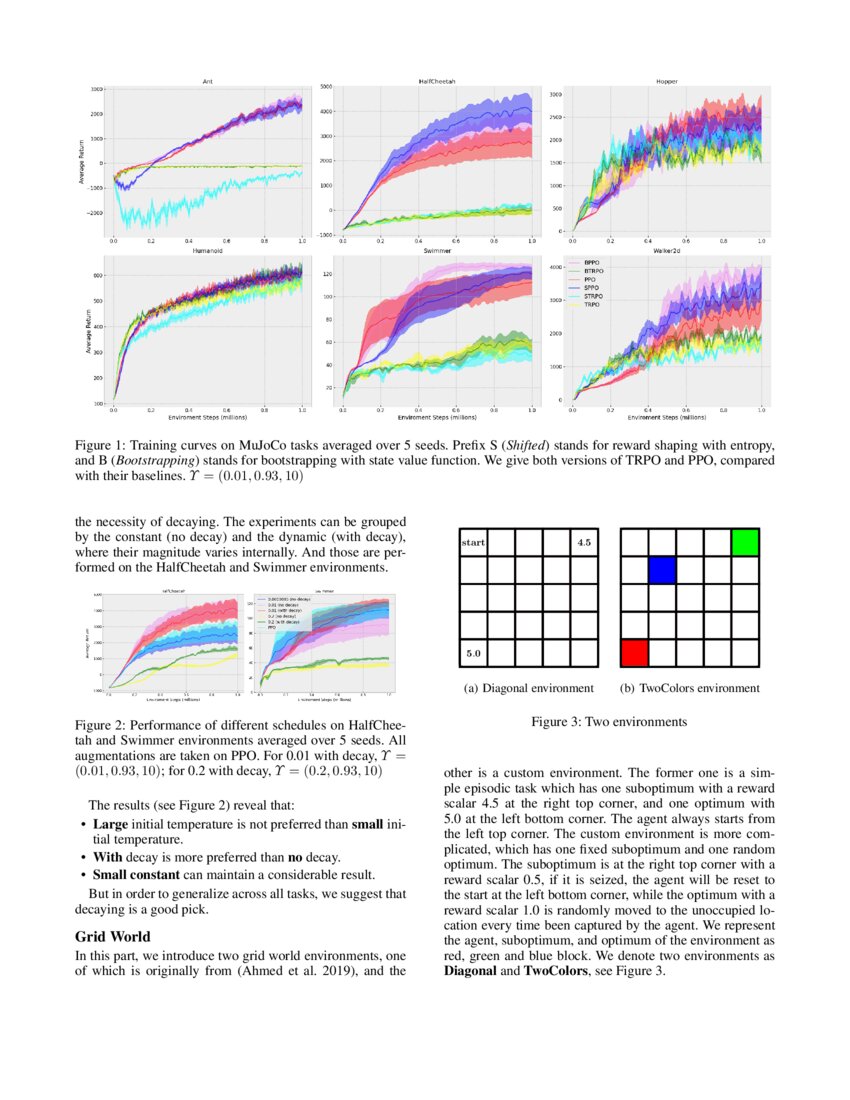 Entropy Augmented Reinforcement Learning Deepai