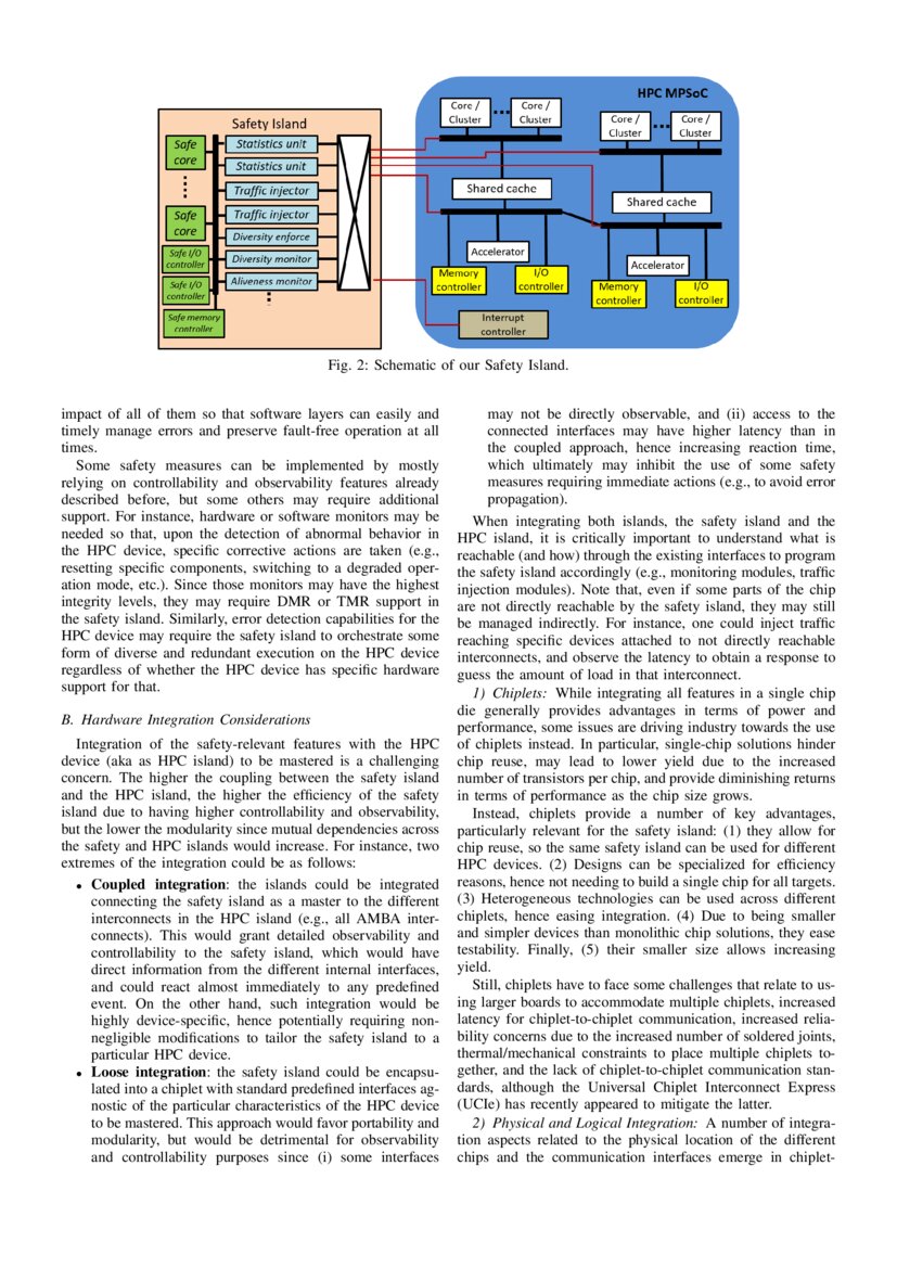 Envisioning a Safety Island to Enable HPC Devices in Safety-Critical ...