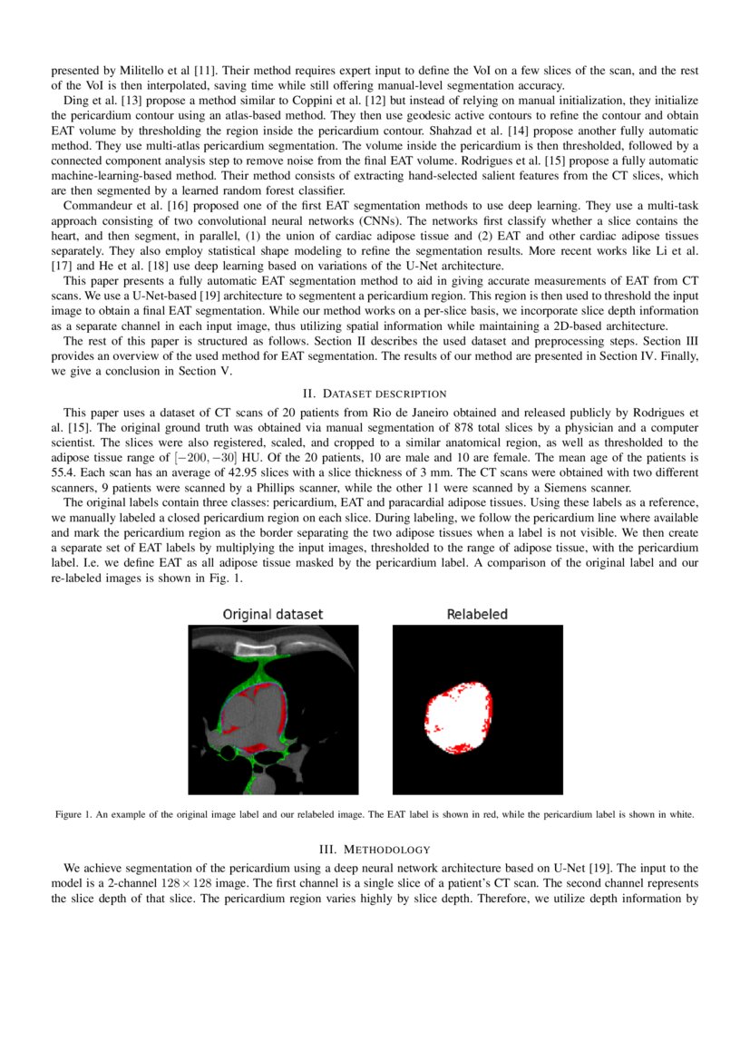 Epicardial Adipose Tissue Segmentation From Ct Images With A Semi 3d Neural Network Deepai