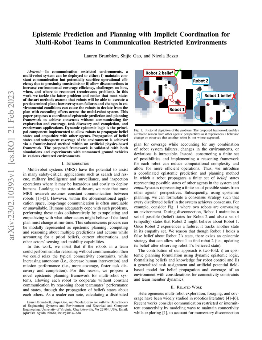 Epistemic Prediction and Planning with Implicit Coordination for Multi-Robot Teams in ...