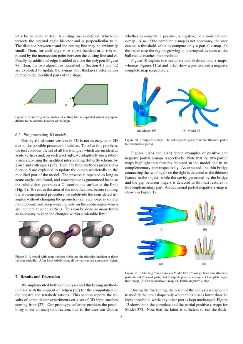 Epsilon-shapes: characterizing, detecting and thickening thin features ...