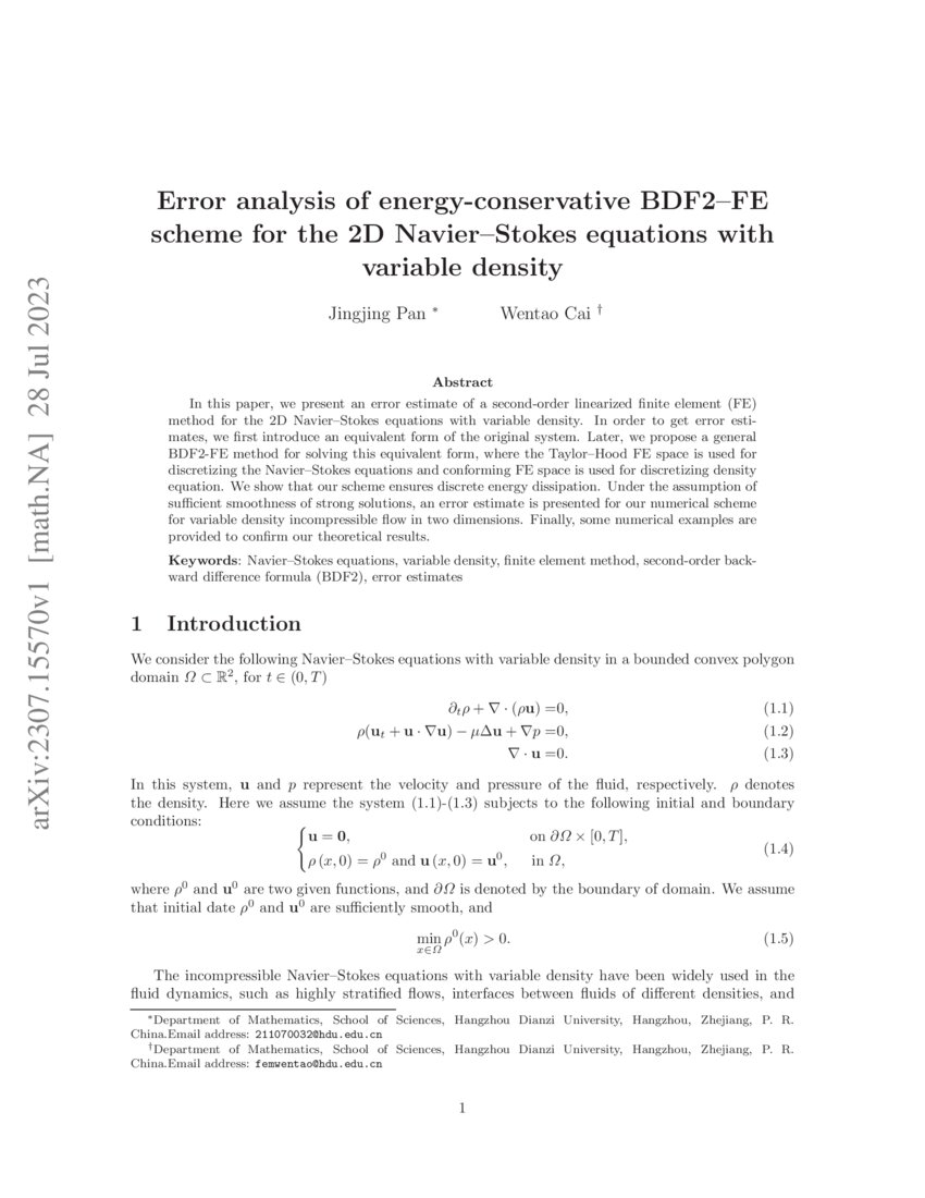 Error analysis of energy-conservative BDF2-FE scheme for the 2D Navier-Stokes equations with ...